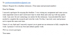 Late Assignment Email: Examples and Professor Escape Tips